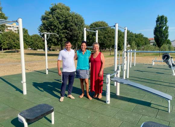 Cesena, è nata la piccola palestra nel verde al Fiorenzuola