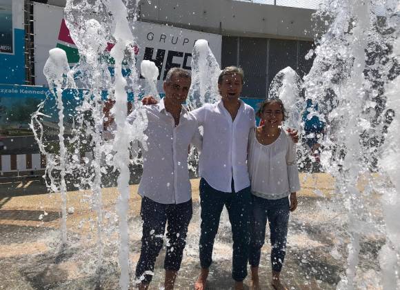 Rimini,Piazzale Kennedy ecco il più grande impianto per la balneazione
