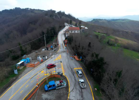 Sogliano, il tratto di Sp11 Ca’ di Quaiotto aperto ai mezzi pesanti