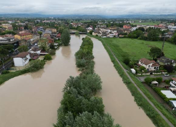 Forlì. Fiume Montone in piena, livello sopra i 9 metri FOTOGALLERY