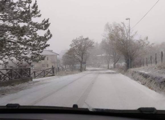 Ecco la neve in Romagna: fiocchi in Campigna e sul Monte Fumaiolo VIDEO