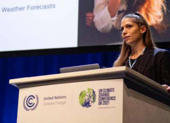 Forlì. Giulia Bonetti sul palco della Cop26