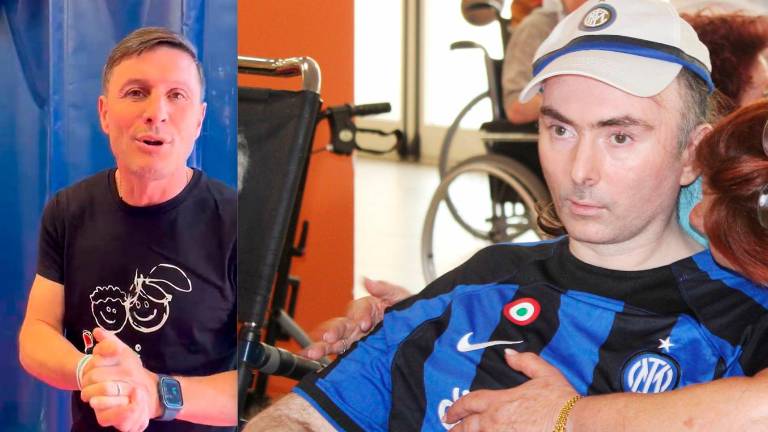 “Ciao Daniele, sono Javier Zanetti”: un saluto speciale per il super-tifoso dell’Inter della Rsa ...