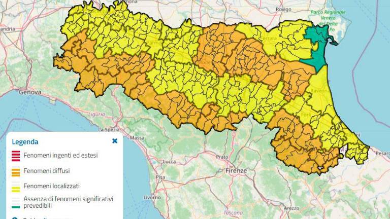 Nuova allerta meteo per piene dei fiumi, frane, temporali e vento